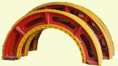 Cina Ingranaggio esterno di giro del mulino del grande diametro e forno rotante d'acciaio di Ring Gear For in vendita