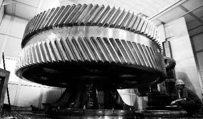 Cina Ingranaggio esterno di giro del mulino del grande diametro e forno rotante d'acciaio di Ring Gear For in vendita