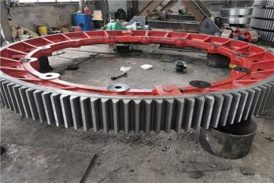Cina Ingranaggio esterno di giro del mulino del grande diametro e forno rotante d'acciaio di Ring Gear For in vendita