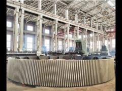 42CrMo aço 16000mm engrenagem das circunferências de grande Ring Gear For Cement Mill e da estufa giratória
