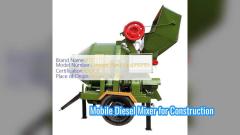 Mobile Diesel Concrete Mixer for Road and Mine Construction