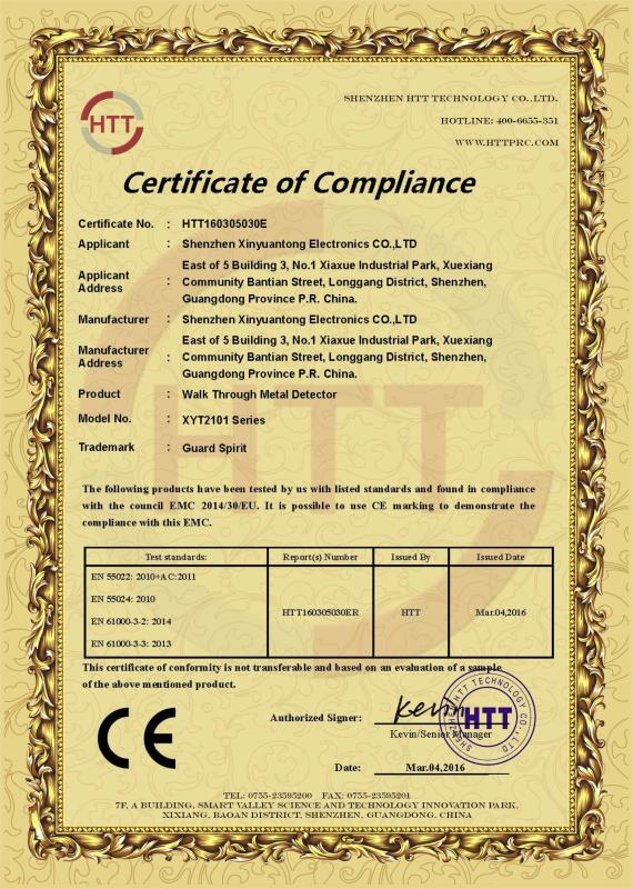 CE-EMC - Shenzhen Xinyuantong Electronics Co., Ltd.