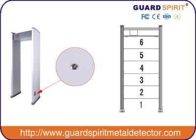 China Caminhada da prova da água da segurança através do varredor do corpo do detector de metais com a lâmpada conduzida da coluna à venda