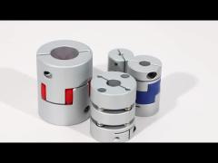 High Precision Shaft Coupler Silver Flex Shaft Bellows Coupling Customized