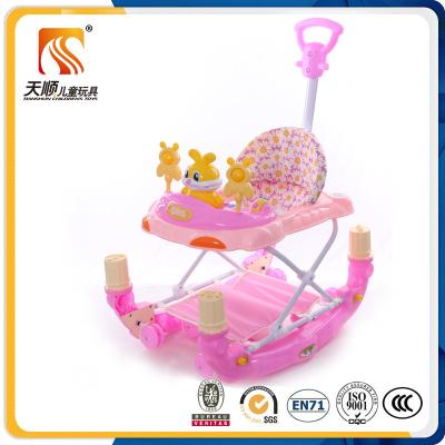 China China portable and outdoor baby walker with rocking horse function and pushbar for sale