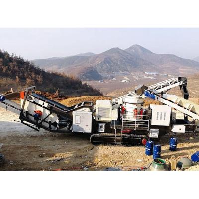 China Mobile Construction Stone Crusher Price Tracked Mobile Cone Crusher for sale