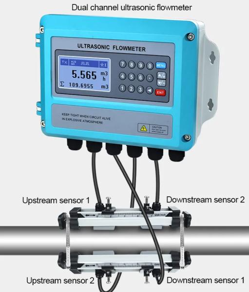 Quality Easy Installation High Accuracy External Flow Meter Portable Water Flow Meter for sale