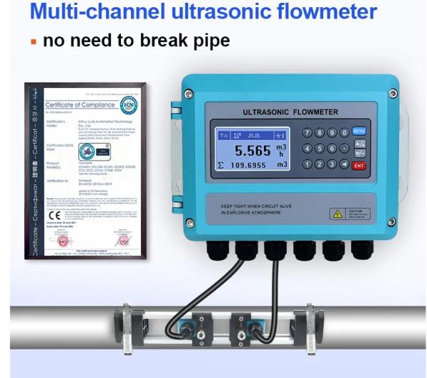 Quality Easy Installation High Accuracy External Flow Meter Portable Water Flow Meter for sale
