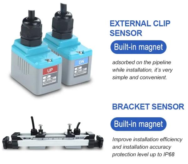 Quality Easy Installation High Accuracy External Flow Meter Portable Water Flow Meter for sale