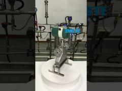 high precision mass flow meter for liquid oil gas coriolis triangle  integral type