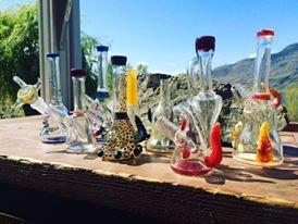 China Customed size  Handblown lead free pyrex  Glass Waterpipe for tobacco for sale