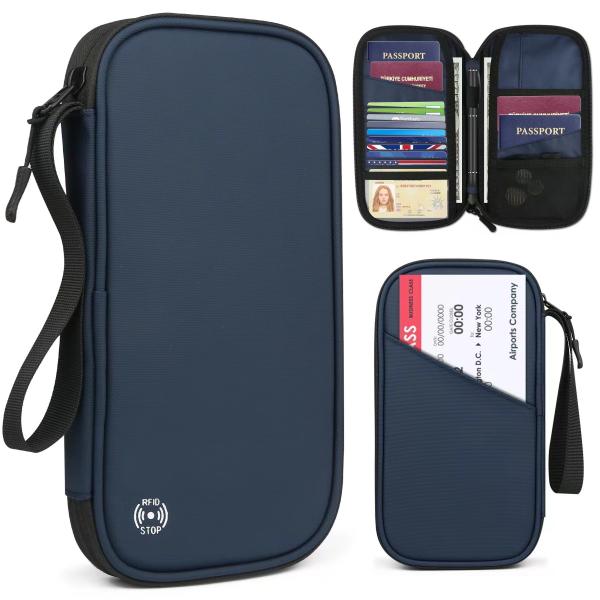 Quality Oxford cloth waterproof wallet RFID Anti Theft Passport Wallet-Make your brand for sale