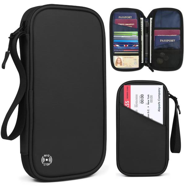 Quality Oxford cloth waterproof wallet RFID Anti Theft Passport Wallet-Make your brand for sale