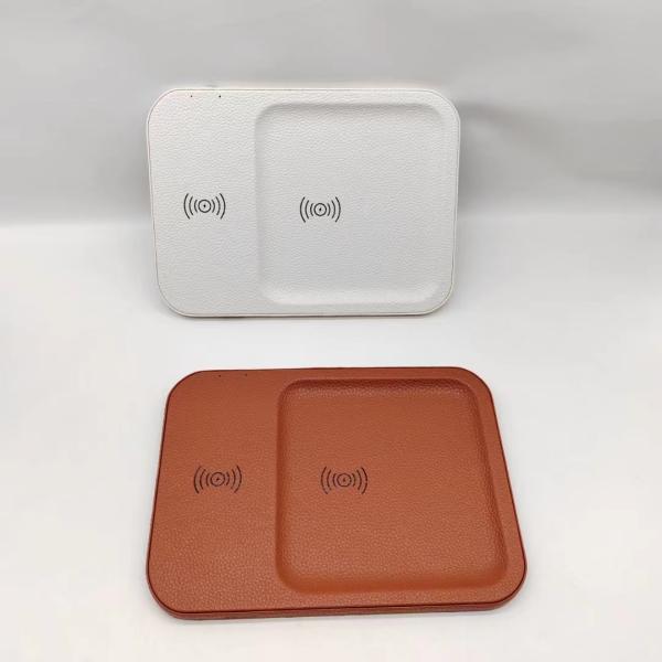 Quality GOOD-LOOKING Leather wireless charging tray-Make your brand ubiquitous for sale