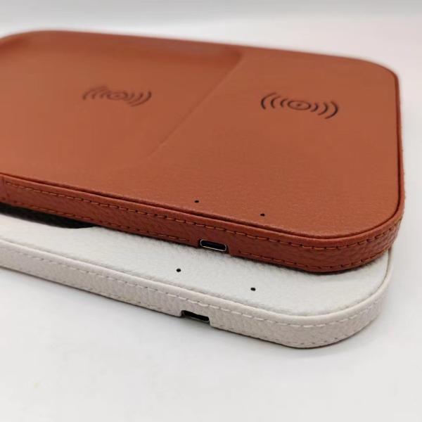 Quality GOOD-LOOKING Leather wireless charging tray-Make your brand ubiquitous for sale