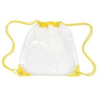 China Custom Clear Drawstring Backpack Full Color Print 35x45cm Durable Nylon for sale