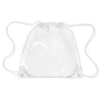 China Custom Clear Drawstring Backpack Full Color Print 35x45cm Durable Nylon for sale