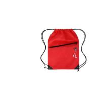 China Custom Drawstring Backpack with Front Zipper Pocket 20L Capacity Lightweight Nylon for sale