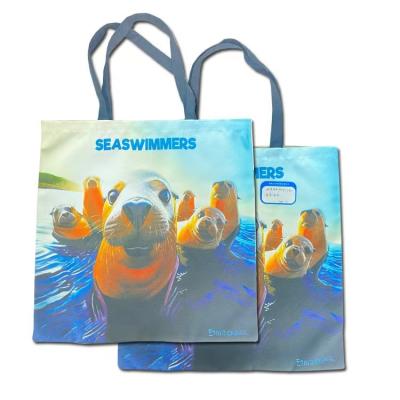 China Customized Color-Printed RPET Recycled Cotton Tote Bags: Your Unique Eco-Friendly Companion for sale
