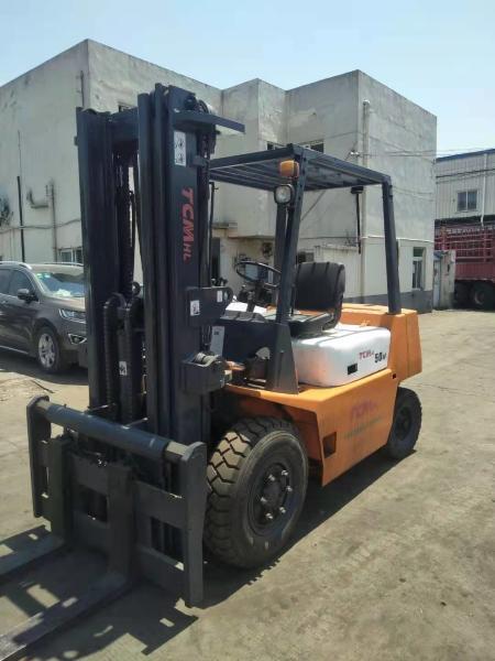 Quality Second Hand TCMFD50 Forklifts Used 5 Ton LPG Forklift for Machinery Repair Shops for sale