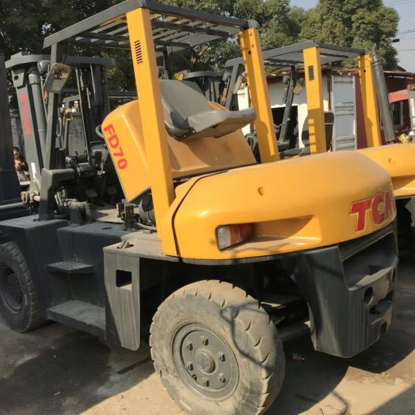 Quality White TCM FD70 Forklift Used 3T 5T 10T 15T 20T 25T 30T Good Condition 1.8M Fork for sale