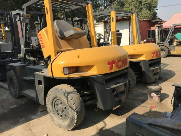 Quality White TCM FD70 Forklift Used 3T 5T 10T 15T 20T 25T 30T Good Condition 1.8M Fork for sale