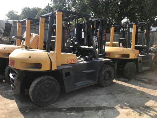 Quality White TCM FD70 Forklift Used 3T 5T 10T 15T 20T 25T 30T Good Condition 1.8M Fork for sale