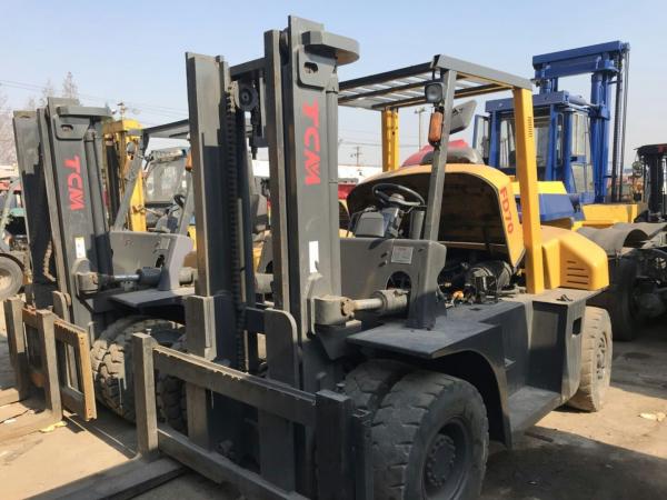 Quality White TCM FD70 Forklift Used 3T 5T 10T 15T 20T 25T 30T Good Condition 1.8M Fork for sale