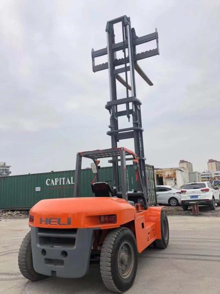 Quality Building Material Shops Used Helifd100 Forklifts with Overall Dimensions 2.6*1.2 for sale