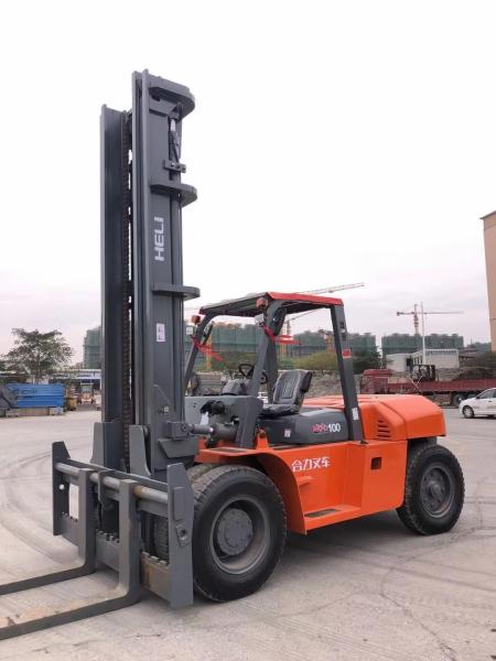 Quality Building Material Shops Used Helifd100 Forklifts with Overall Dimensions 2.6*1.2 for sale