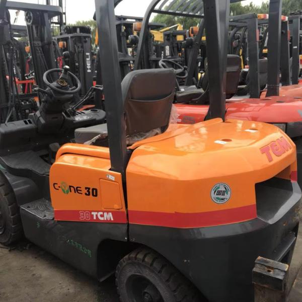 Quality Used TCMFD30 Diesel Forklift Truck with 1.6M Fork Width Second Hand TCMFD30 Forklifts for sale