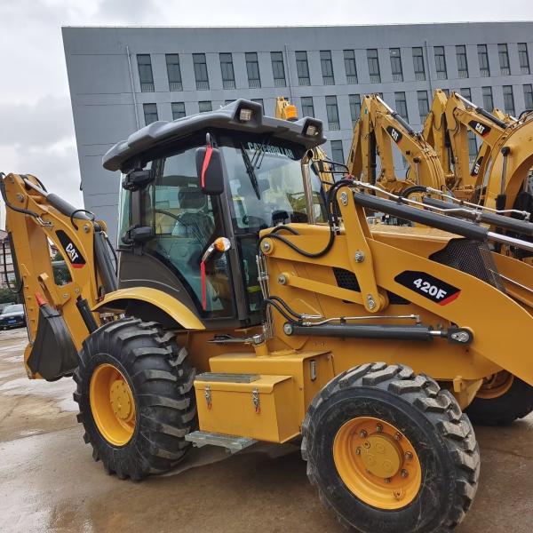 Quality 118KW Rated Load CAT 420F Backhoe Loader Original 17000-18000 kg Machine Weight for sale