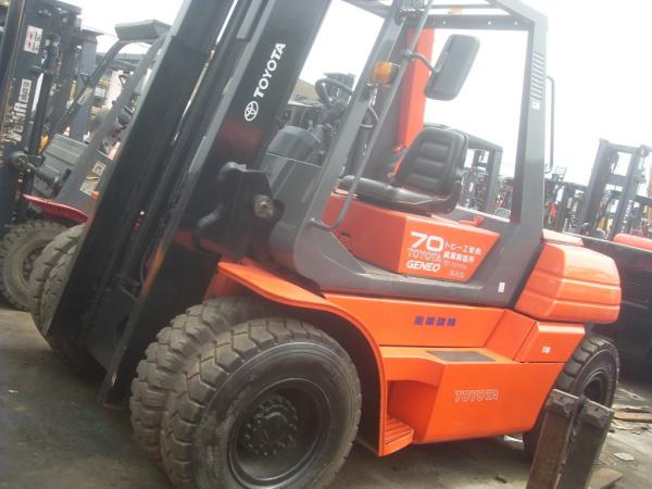 Quality White TCM FD70 Forklift Used 3t 5t 10t 15t 20t 25t 30t in Good Condition from for sale