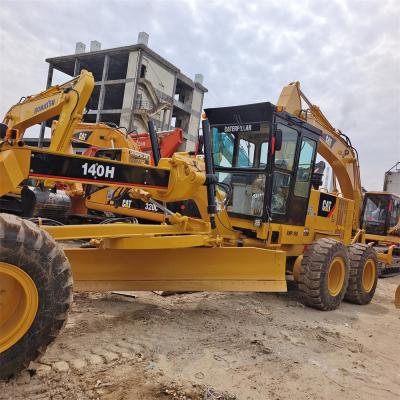 Cina Cummins Motor 17000 KG Caterpillar 140H Motor Grader in magazzino per la costruzione di strade in vendita