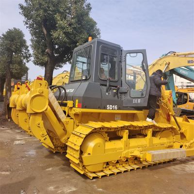China 2022 Originele gebruikte Shantui SD16 SD22 SD32 Crawler Bulldozer met hydraulische cilinder Te koop
