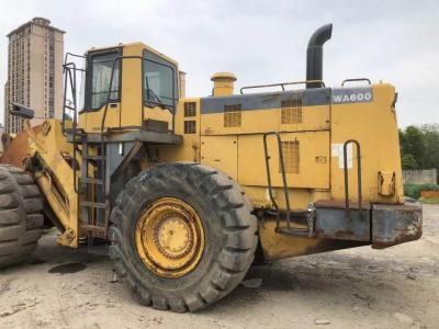 Cina Caricatore anteriore di seconda mano Komatsu WA600 WA600-3 caricatore a ruote in ottime condizioni in vendita