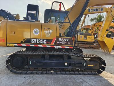 中国 使用済み Sany SY135C 掘削機 0.7CBM バケット容量 13.5 トン稼働重量 販売のため
