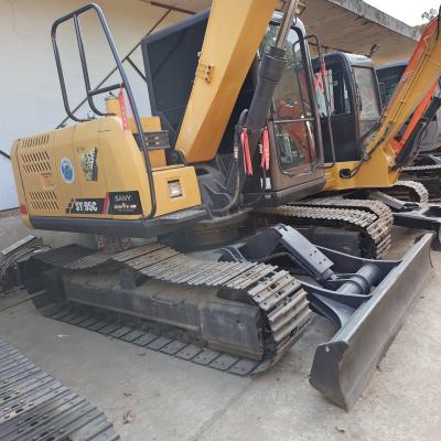 Cina Usata Sany SY95C 9,5 tonnellate Crawler Digger escavatore con pompa idraulica originale in vendita