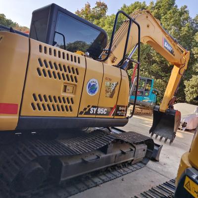 Cina Usata Sany SY95C 9,5 tonnellate Crawler Digger escavatore con pompa idraulica originale in vendita
