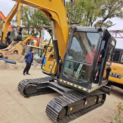 Cina Escavatore Sany SY75C usato con elevata efficienza di lavoro e valvola idraulica originale in vendita
