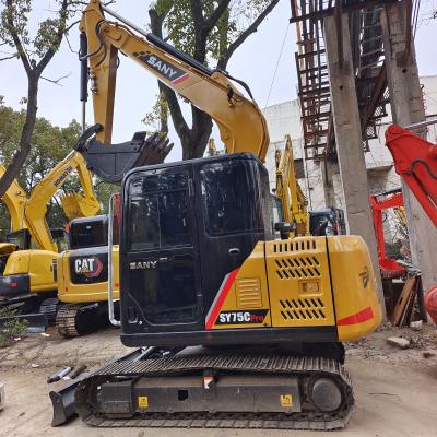 Cina Sany SY75C SY60C Crawler Excavator con capacità di 0.65 secchi e motore ISUZU AU-4LE2X in vendita
