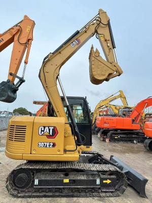 Cina 307E Escavatori di seconda mano Caterpillar 7 Ton Mini Machine con motore turbo C2.6 DI in vendita