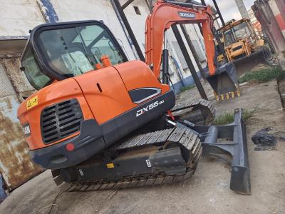 Cina Miniescavatore usato Doosan Dx55-9c 1200 ore di lavoro e 0,21 Capacità del secchio 5,5 tonnellate in vendita