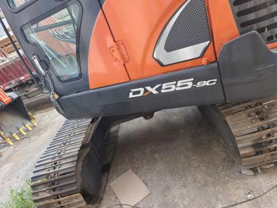 Cina Miniescavatore usato Doosan Dx55-9c 1200 ore di lavoro e 0,21 Capacità del secchio 5,5 tonnellate in vendita