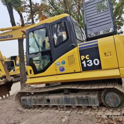 China 13000 kg machinegewicht Komatsu PC130-7 spoorgraver met originele hydraulische klep Te koop