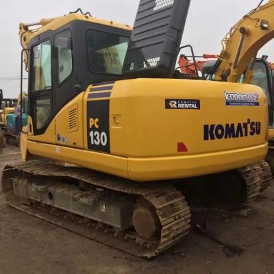 China Gebruikte Komatsu PC130-7 graafmachine 13 ton Crawler graafmachine met originele hydraulische klep Te koop