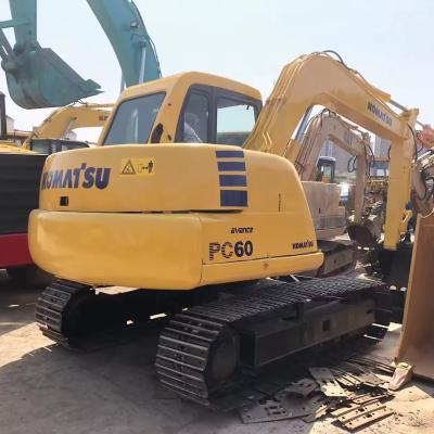 China Tweedehands Japan 6 ton graafmachines PC60-7 Gebruikte Komatsu PC60-7PC56-7PC30MR in Shanghai Te koop