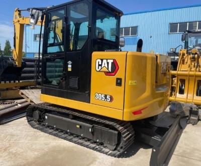 Cina Shanghai vendita usata CAT 305.5 escavatore 5 tonnellate con 680 ore di lavoro e 5500 kg di peso in vendita