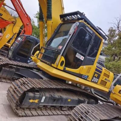 Cina Utilizzato originale Komatsu PC200-8 escavatore con 1.2CBM capacità di secchio in buone condizioni in vendita