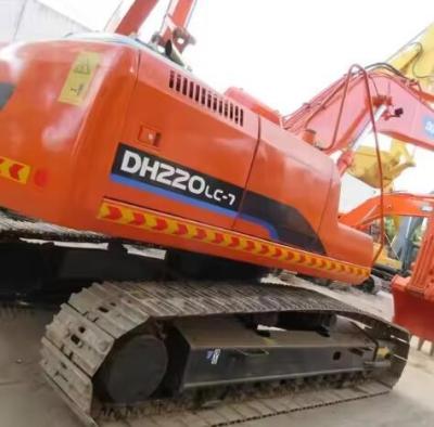 Cina Escavatore usato Doosan DH220LC-7 22Ton con capacità di 1,2 secchi e peso della macchina 21500 KG in vendita